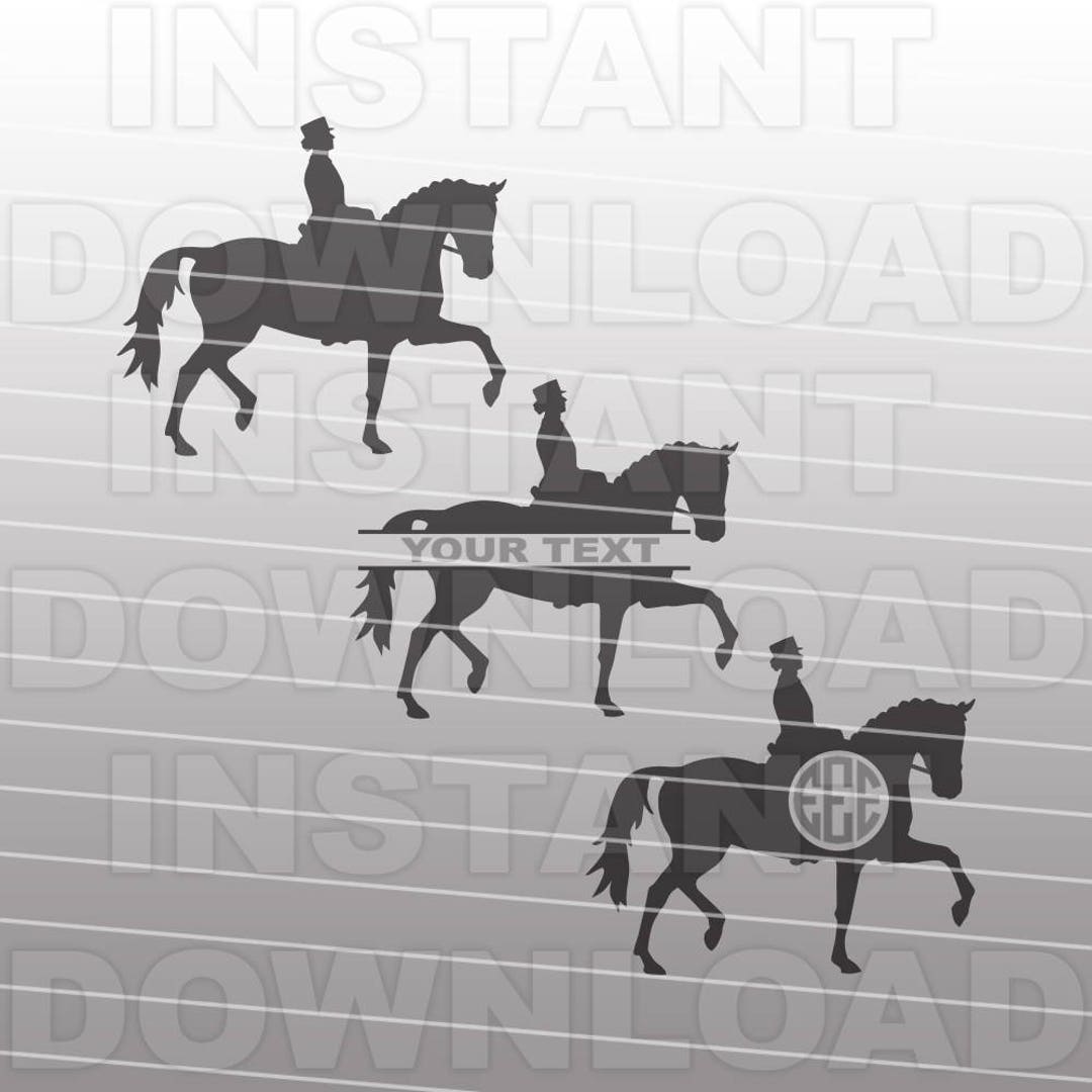 Dressage SVG File,equestrian Svg,horse Svg,horseback Riding Svg -vector ...
