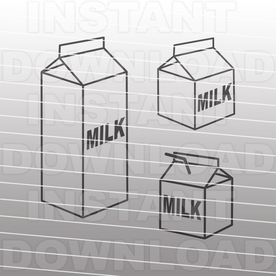 Milk Carton SVG File -personal & Commercial Use- Cricut Svg,silhouette ...