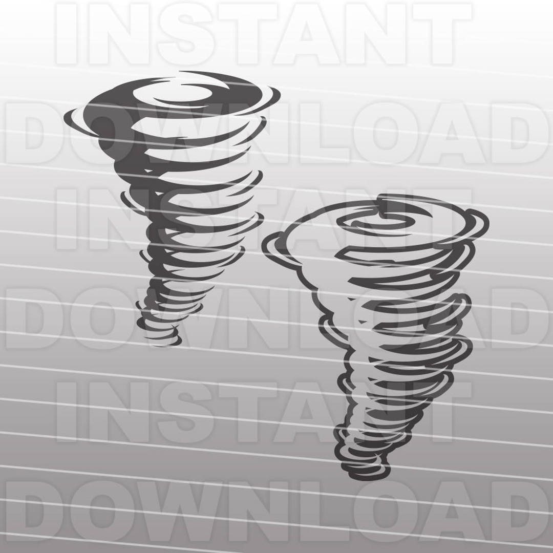 Tornado SVG File,tornadoes Svg,nature Svg -cutting Template- Vector Art ...