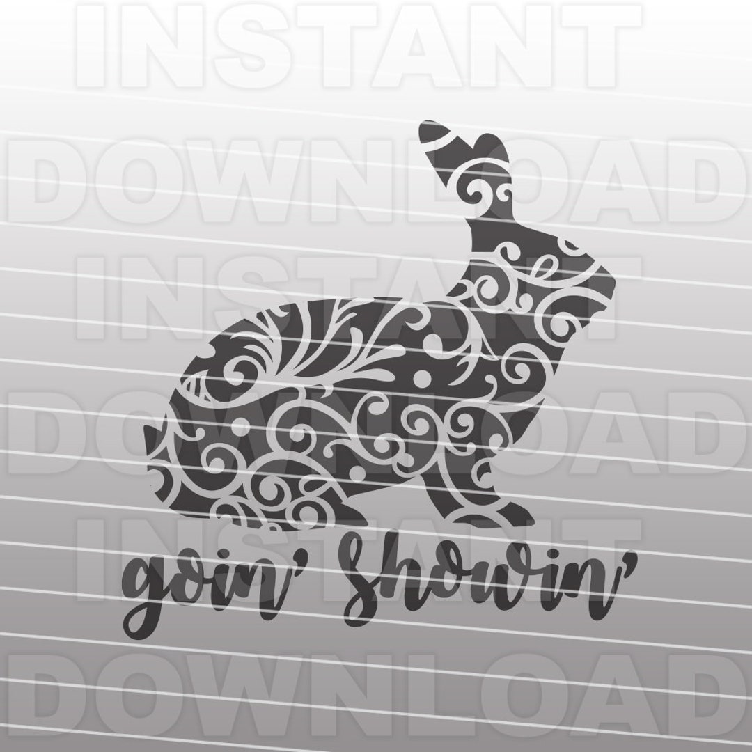 Rabbit SVG File,show Rabbit Svg,goin Showin Svg,stock Show Svg -for ...