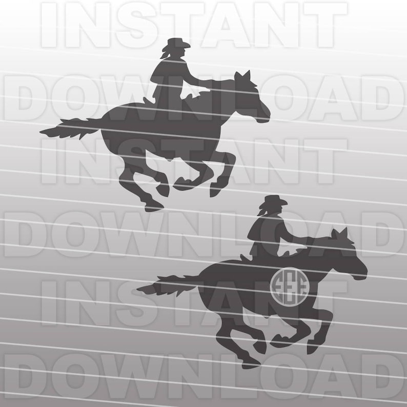 Archivo SVG vaquera, Equitación SVG, Archivo SVG occidental-Corte de ...