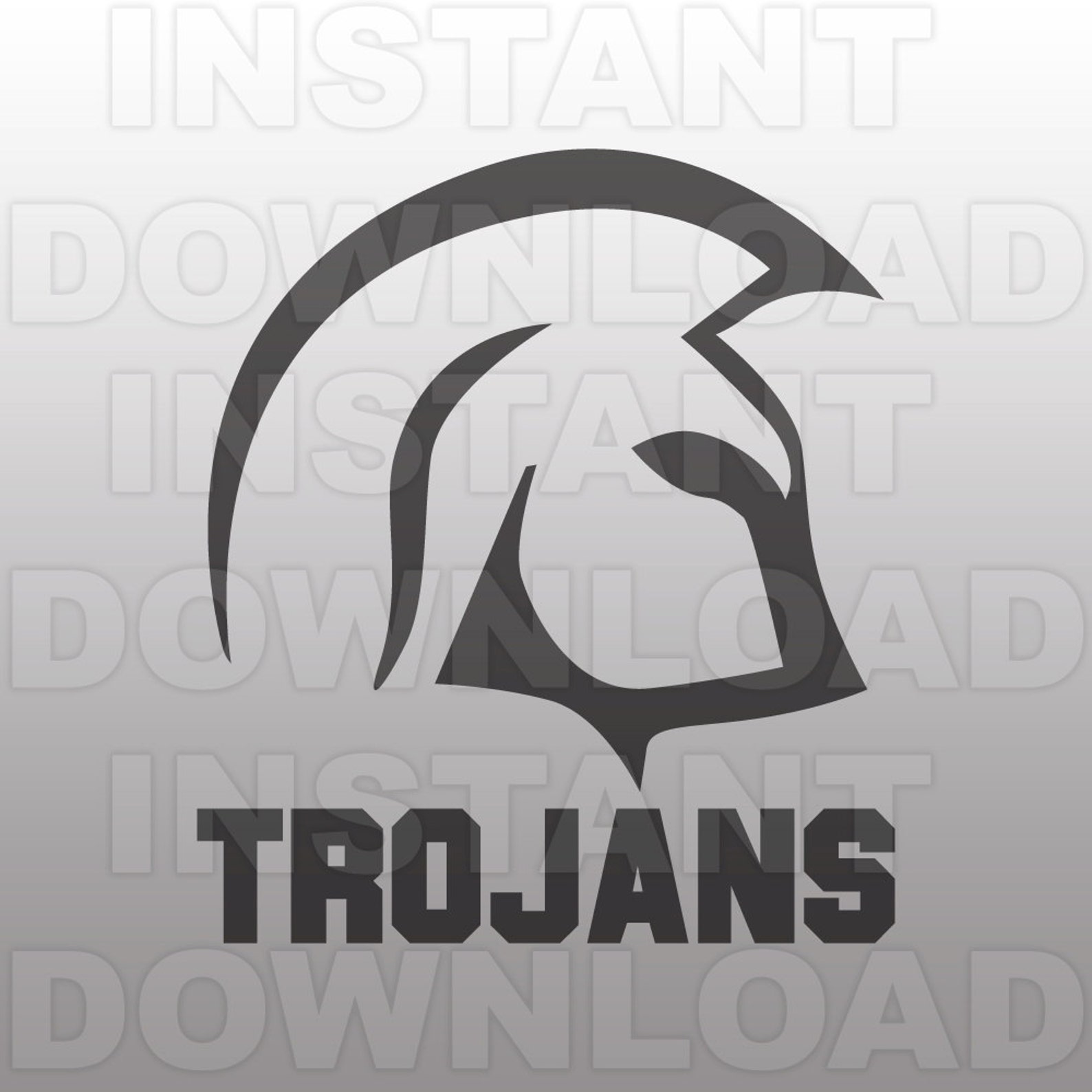 Trojan Mascot SVG File Trojan Varsity SVG Vector Clip Art | Etsy