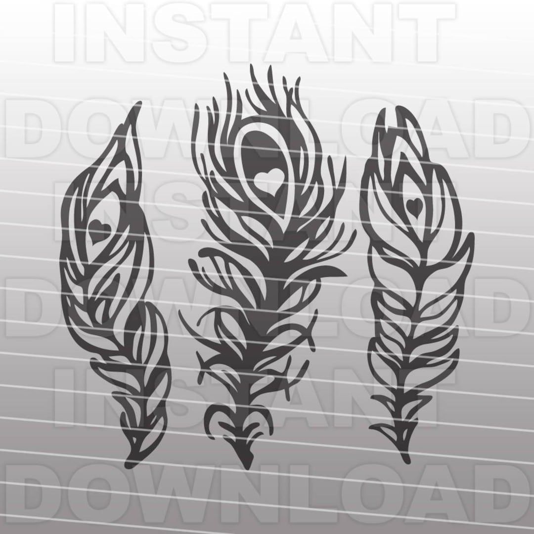 Peacock Feather SVG File,feathers SVG File,peacock SVG File-vector Clip ...