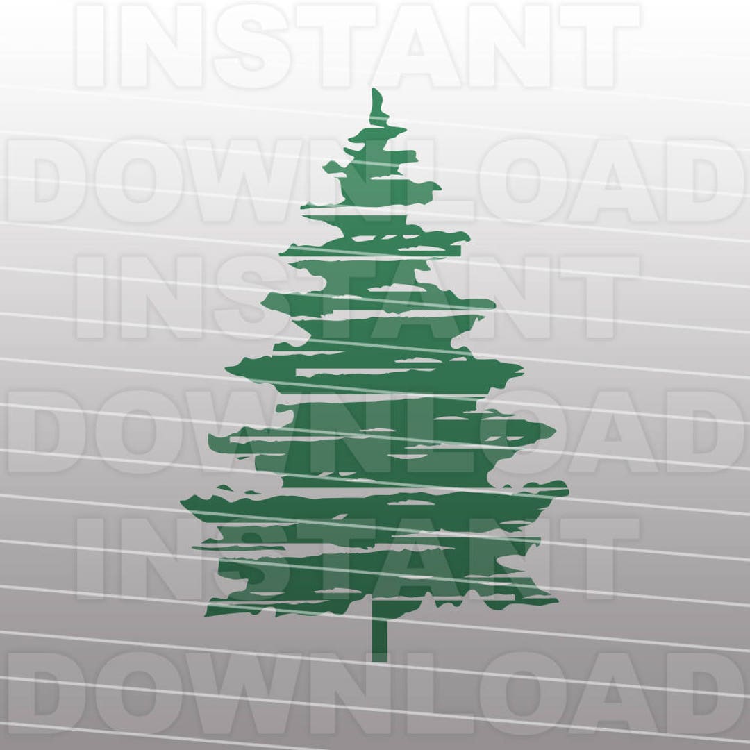 Distressed Christmas Tree,grunge Tree Svg,pine Tree Svg vector Art for ...