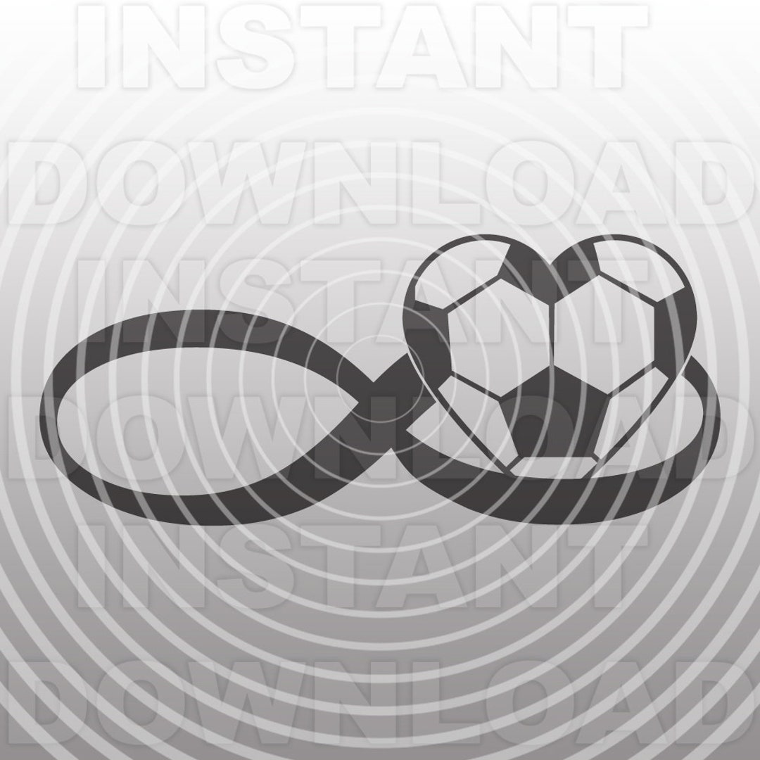 Soccer Ball Infinity Symbol SVG File,girls Soccer SVG -cutting Template ...