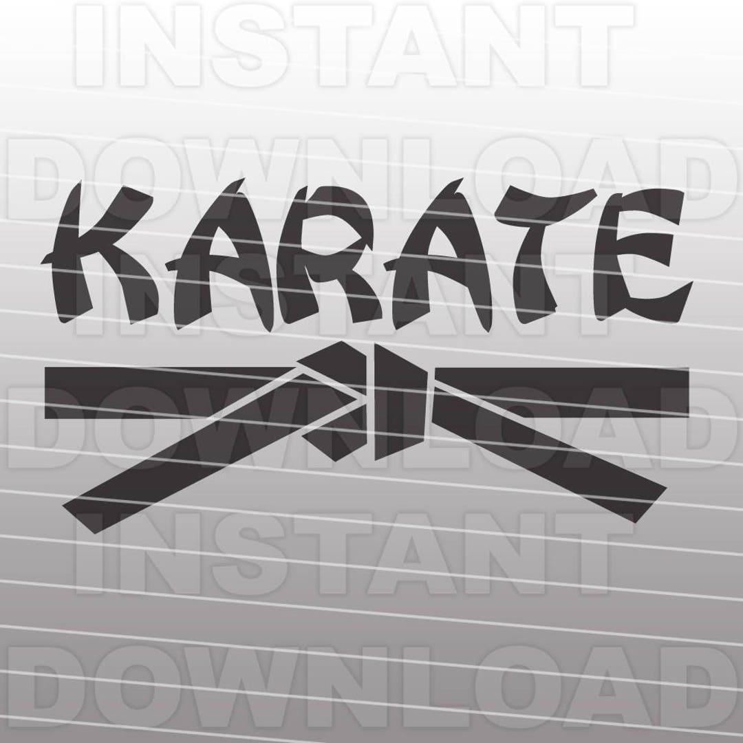 Karate SVG File,martial Arts SVG File,black Belt Svg-cutting Template ...