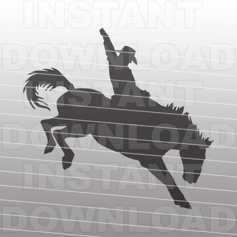 Bronc Rider Clip Art