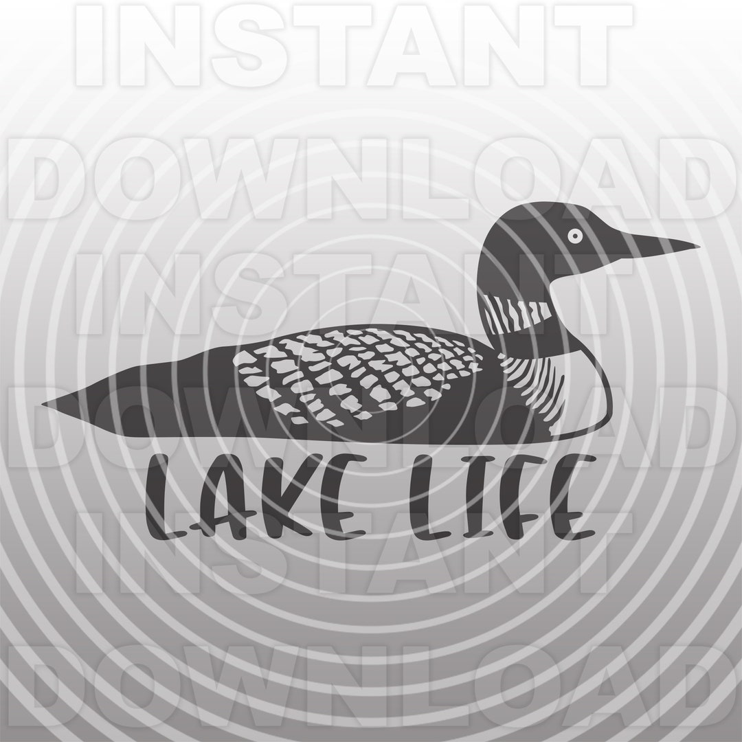 Loon SVG File,lake Life Svg,weekend Svg,lake House Svg -vector Clipart ...