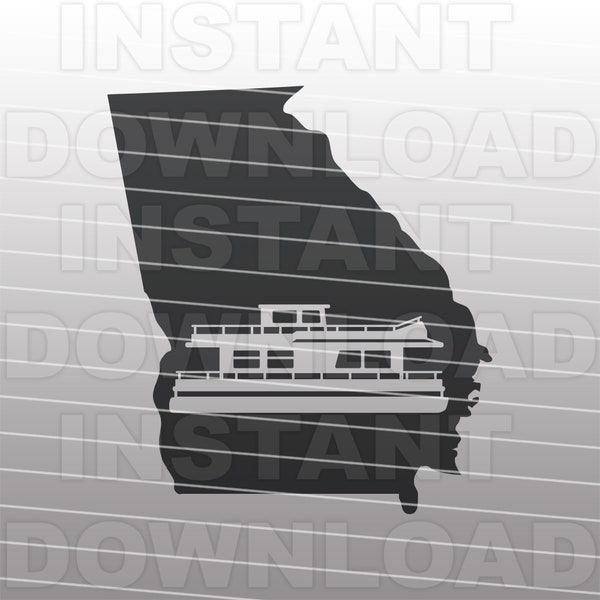 Houseboat Silhouette Svg - Etsy