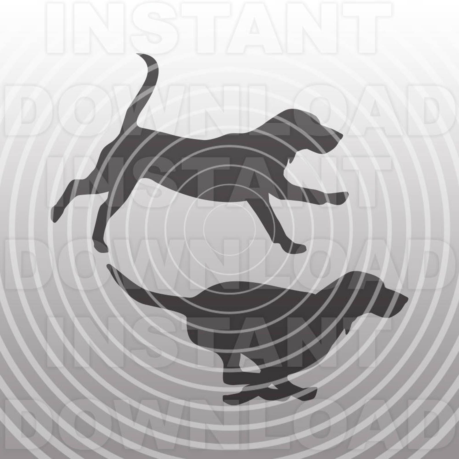 Treeing Walker Coonhound SVG File, Coon Hunting Svg -vector Art ...