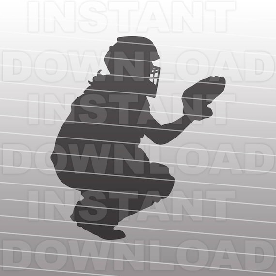 Softball Catcher Svg