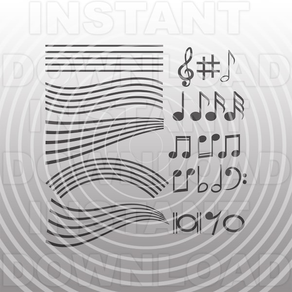 Music Notes Decal - Etsy