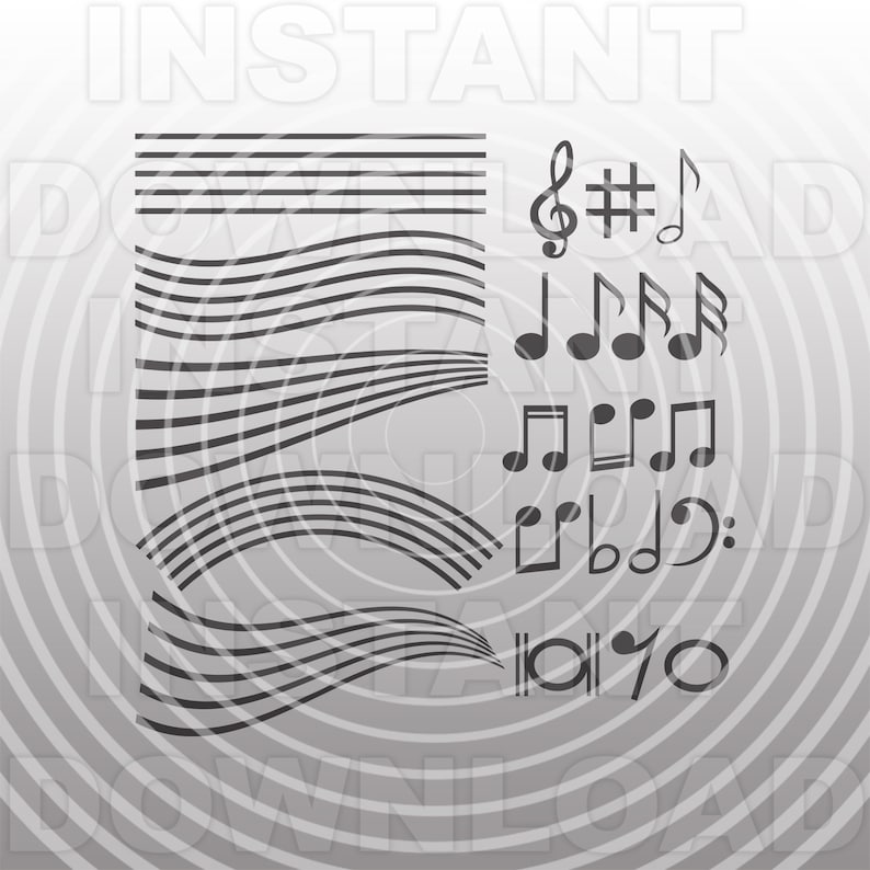 Music Notes SVG File,musician Svg,marching Band Svg -vectorart ...
