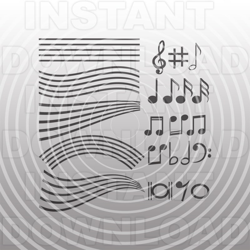 Music Notes Svg - Etsy