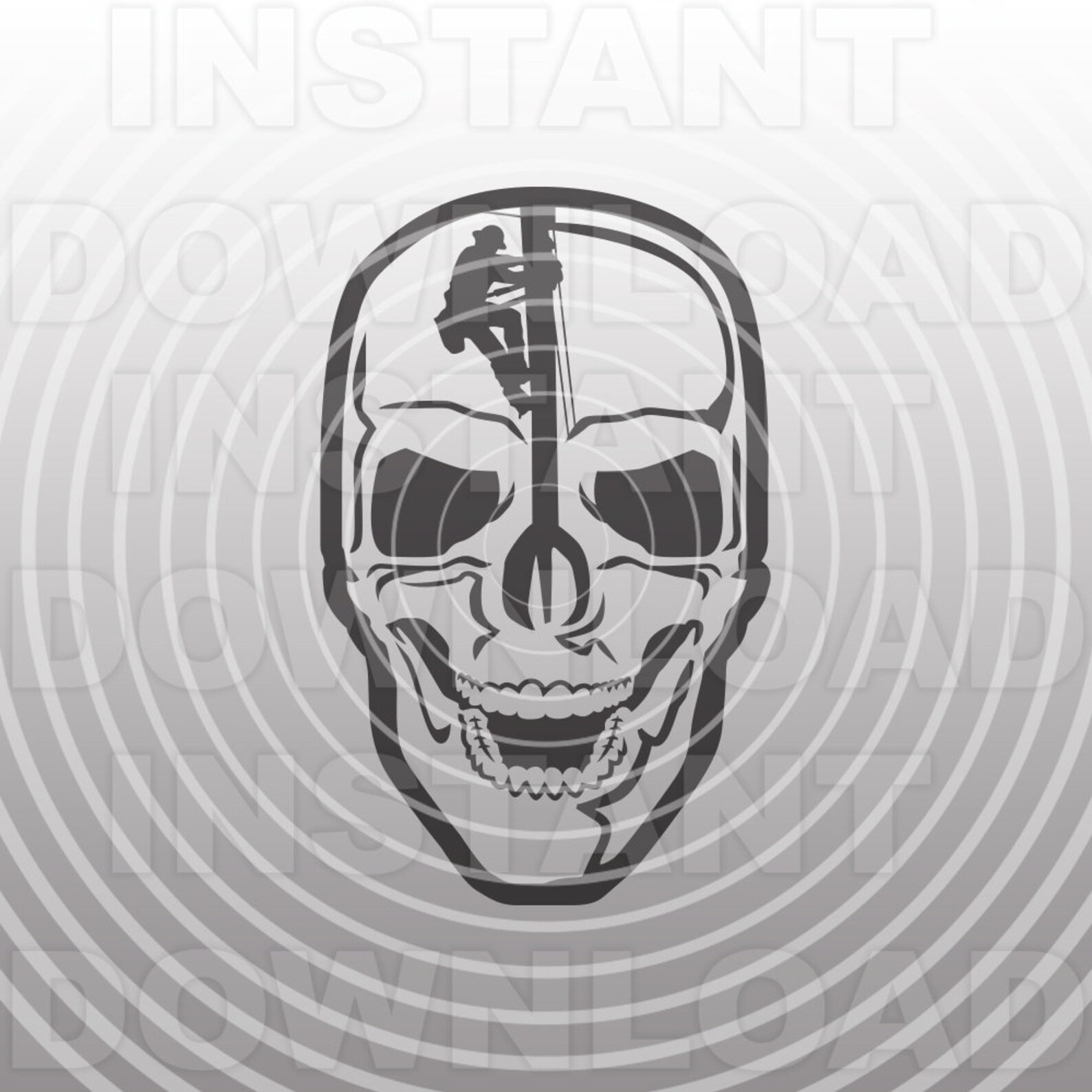 Lineman SVG File - Lineman Skull SVG File- Vector Art -commercial ...