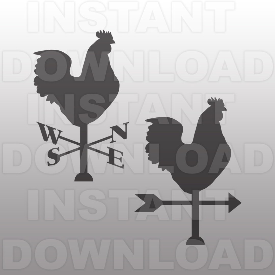 Rooster Weathervane SVG File,barn Weathervane SVG -commercial ...