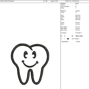 Dentist Cute Tooth Fairy Cute First Tooth Embroidery Design Download ...