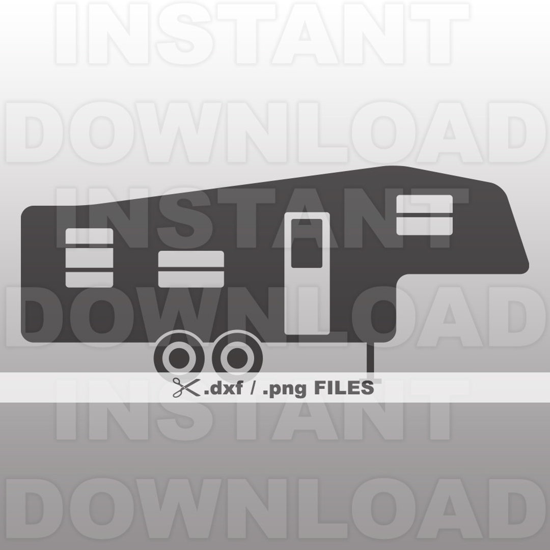Fifth Wheel RV Camper DXF File,5th Wheel DXF -commercial & Personal Use ...