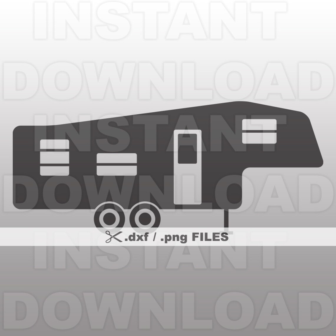 Fifth Wheel RV Camper DXF File,5th Wheel DXF -commercial & Personal Use ...