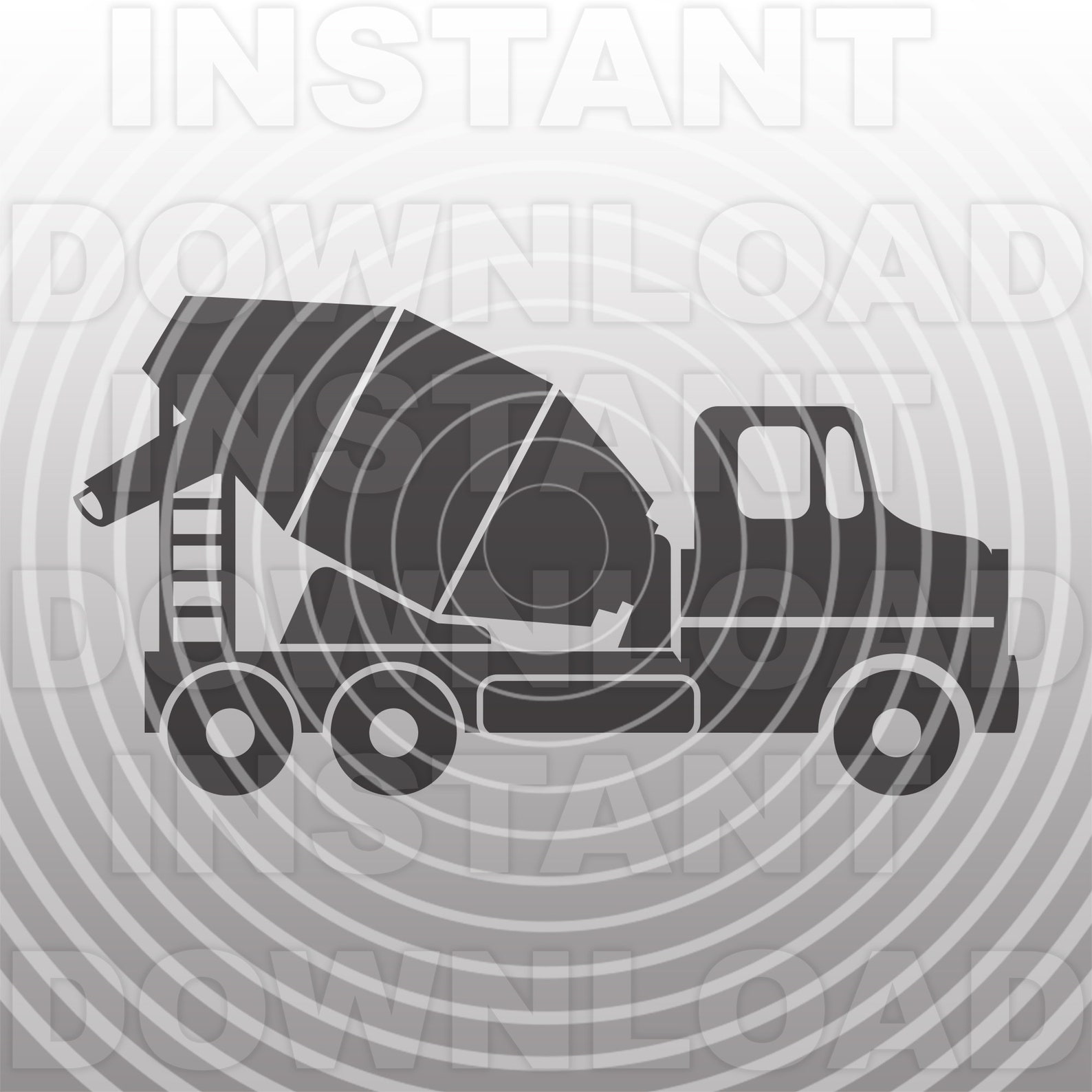 Concrete Cement Mixer Truck SVG Fileconstruction SVG vector | Etsy