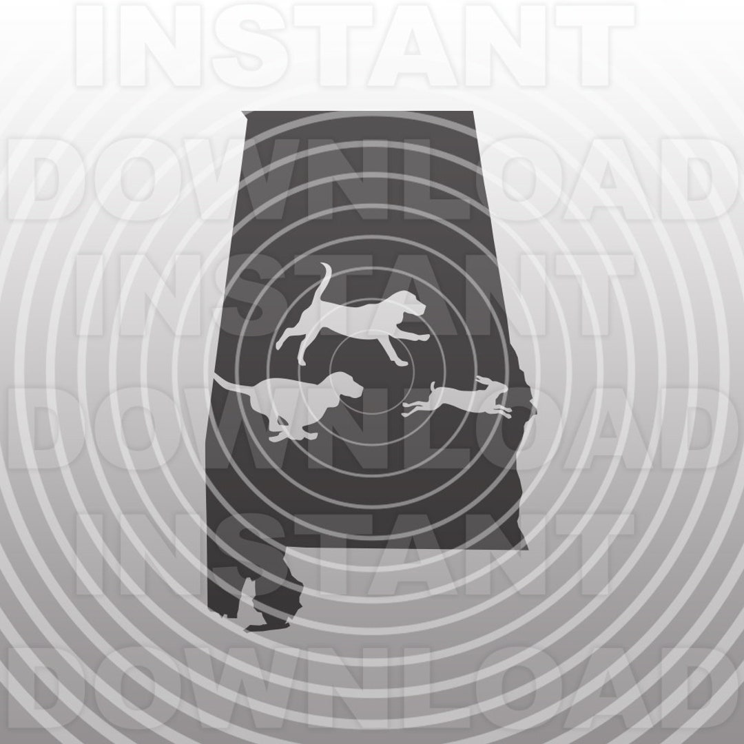 Beagle Dogs SVG File,alabama Rabbit Hunting Svg,hunting Dog Svg,decal ...