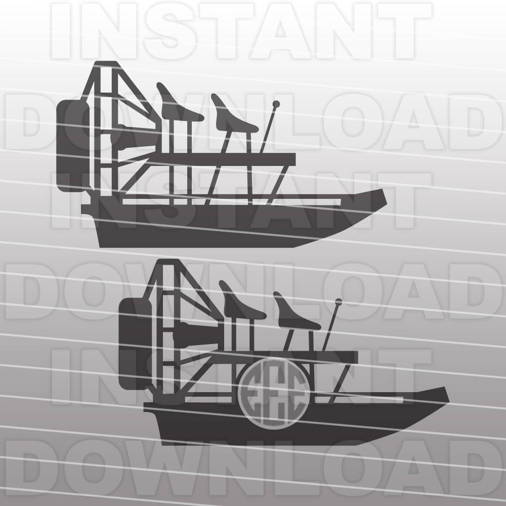 Airboat SVG File Everglades SVG File Vector Art | Etsy