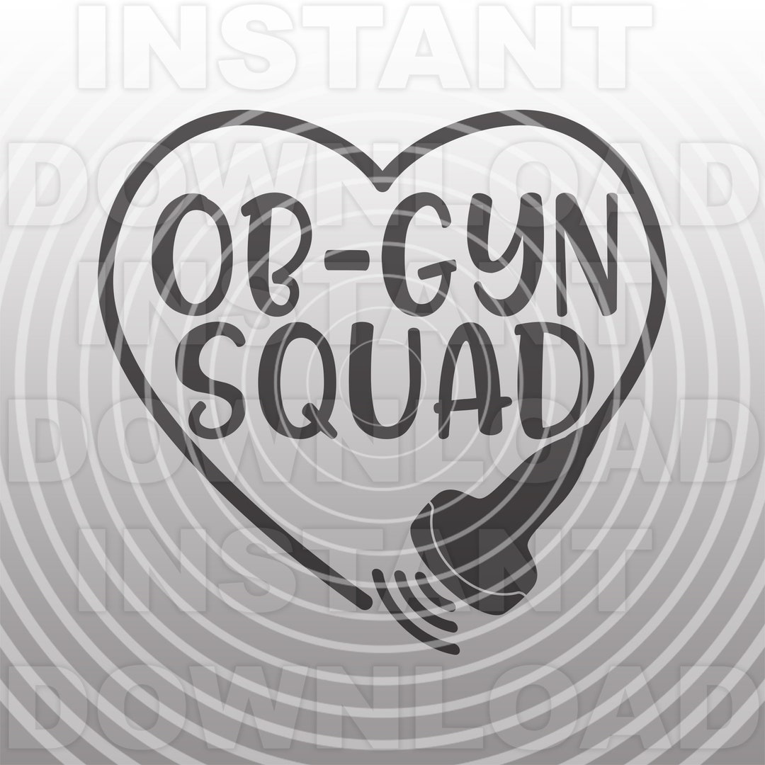 OB-GYN Squad SVG File,ultrasound Probe Heart Svg,sonographer Svg ...