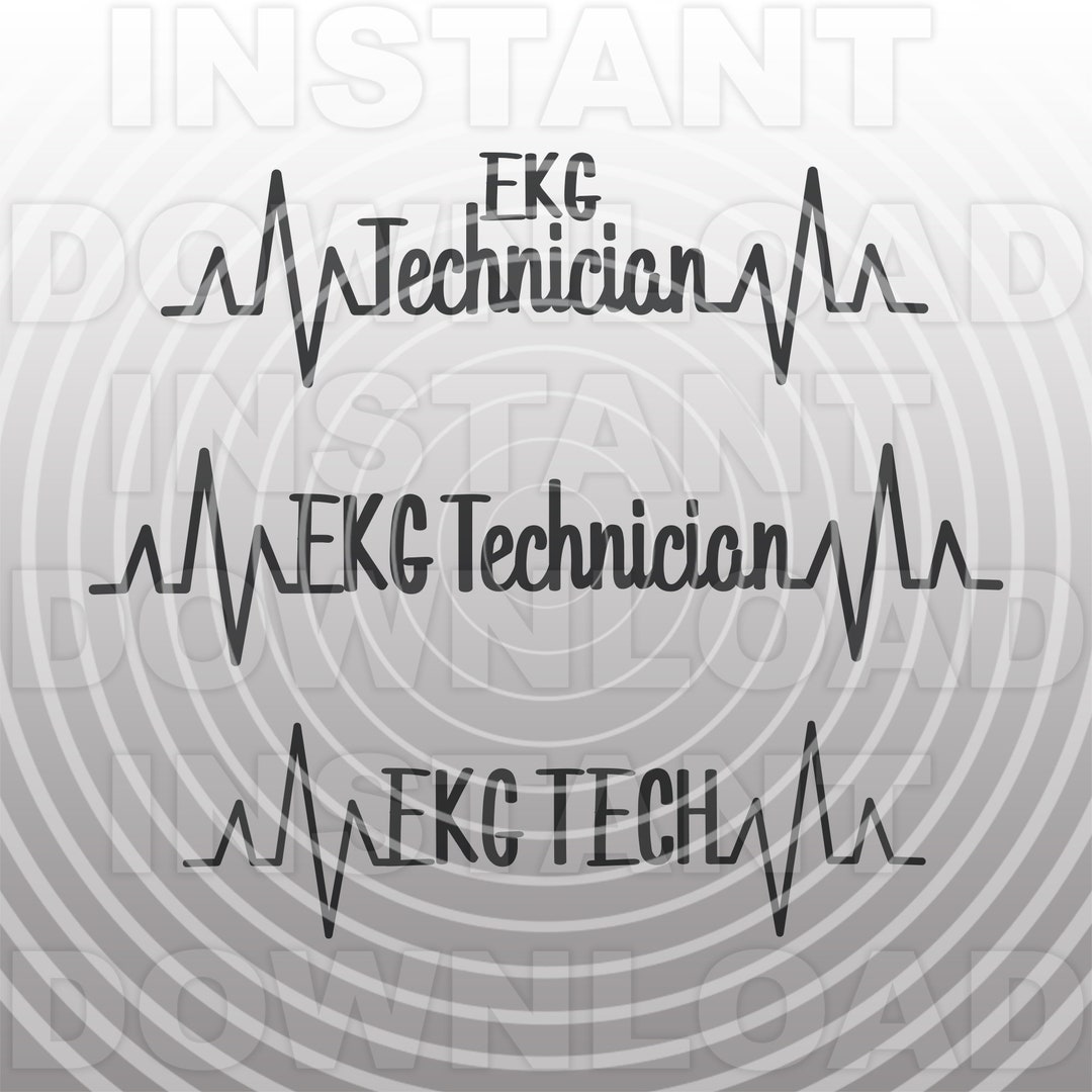 Heartbeat Pulse EKG Technician SVG File,ekg Tech Svg,ecg Tech Svg ...