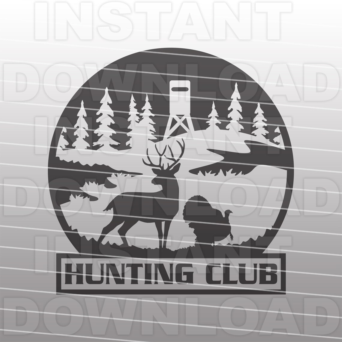 Hunting Club SVG Filedeer Hunting Svgturkey Hunting SVG - Etsy