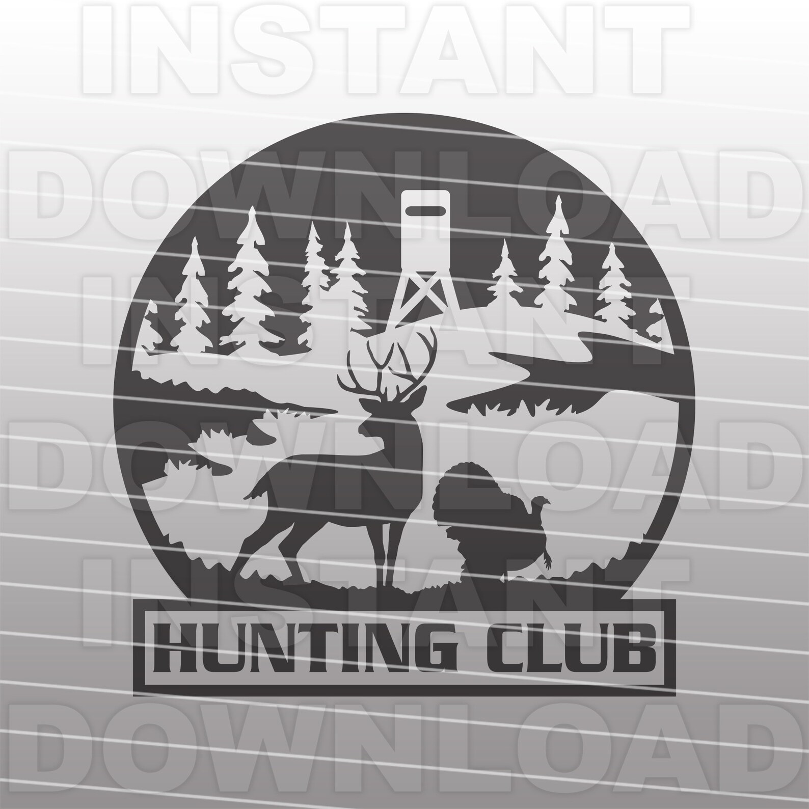 Hunting Club SVG Filedeer Hunting Svgturkey Hunting SVG - Etsy