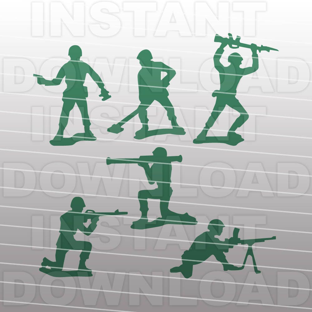 Army Men SVG File Plastic Army Men SVG vector Art - Etsy UK