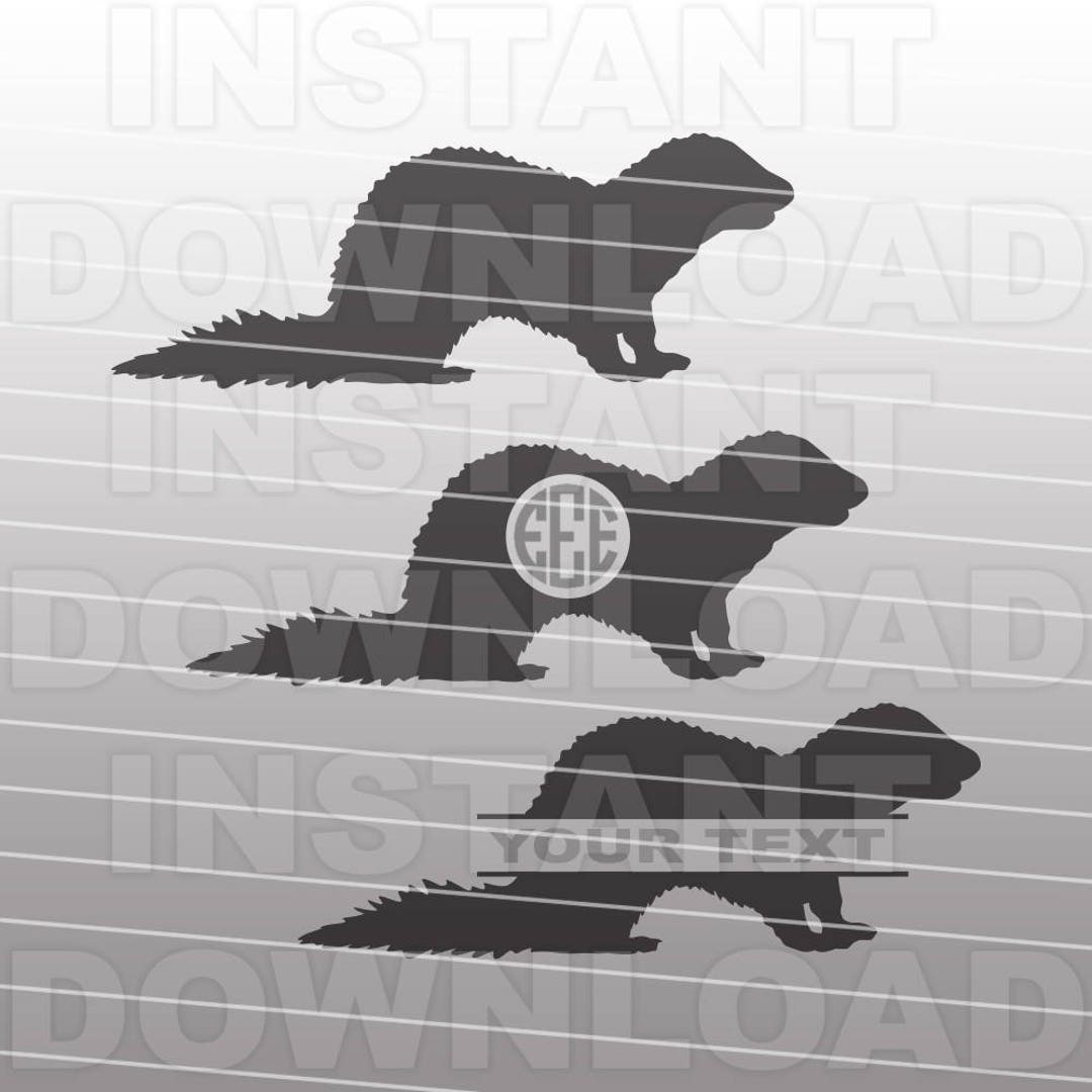 Ferret SVG File,ferret Silhouette Svg -vector Art for Commercial ...