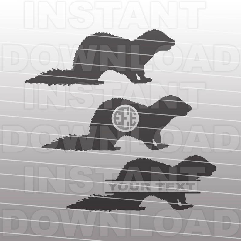 Ferret SVG Fileferret Silhouette Svg vector Art for | Etsy