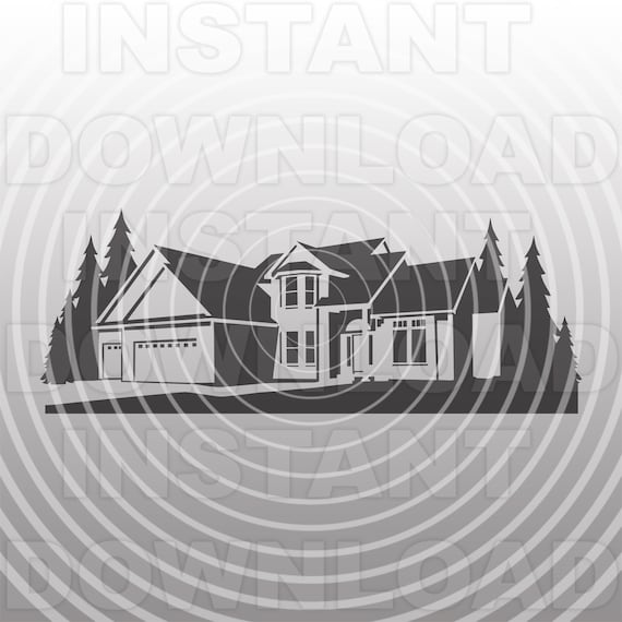 Contemporary Modern House Home SVG Filereal Estate SVG - Etsy