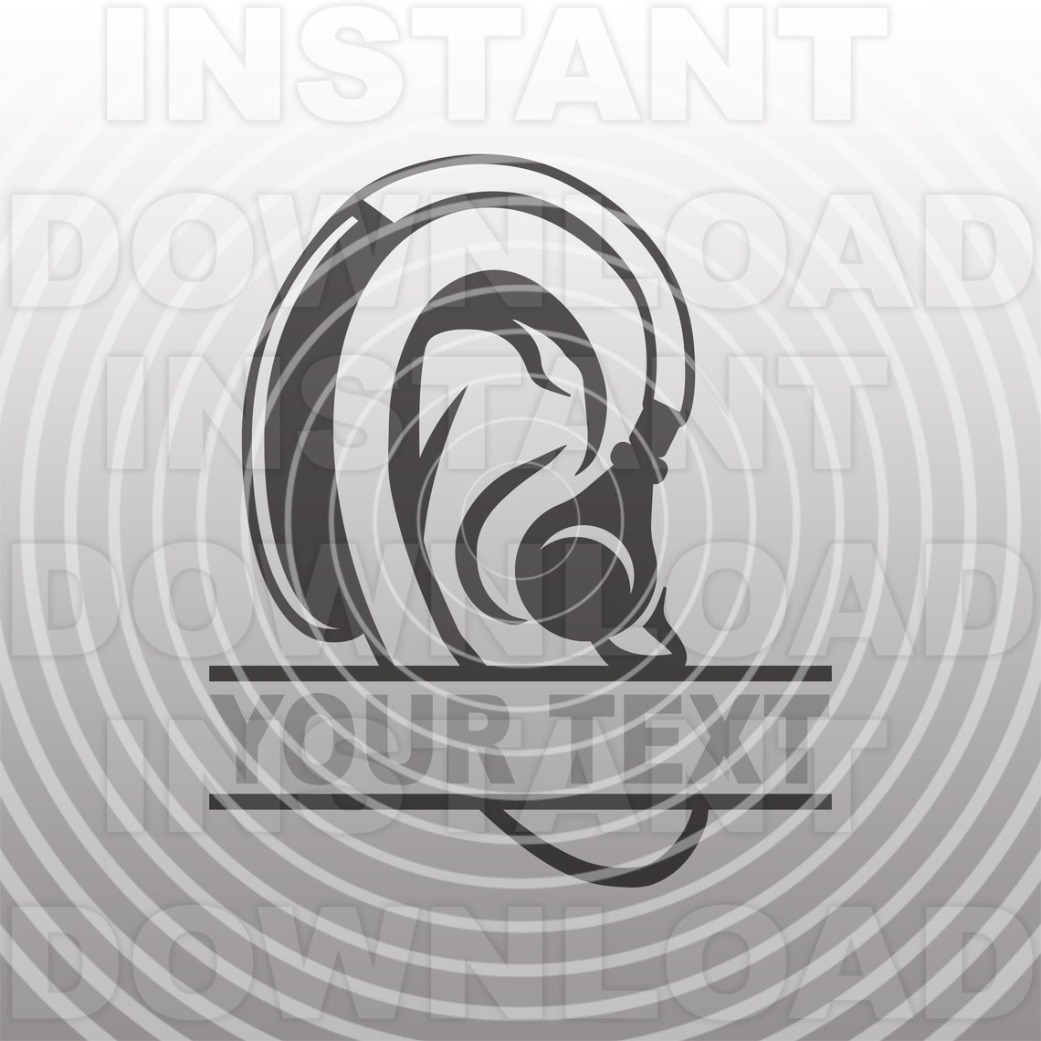 Audiologist Monogram SVG File SVG File,ear With Hearing Aid SVG -vector ...