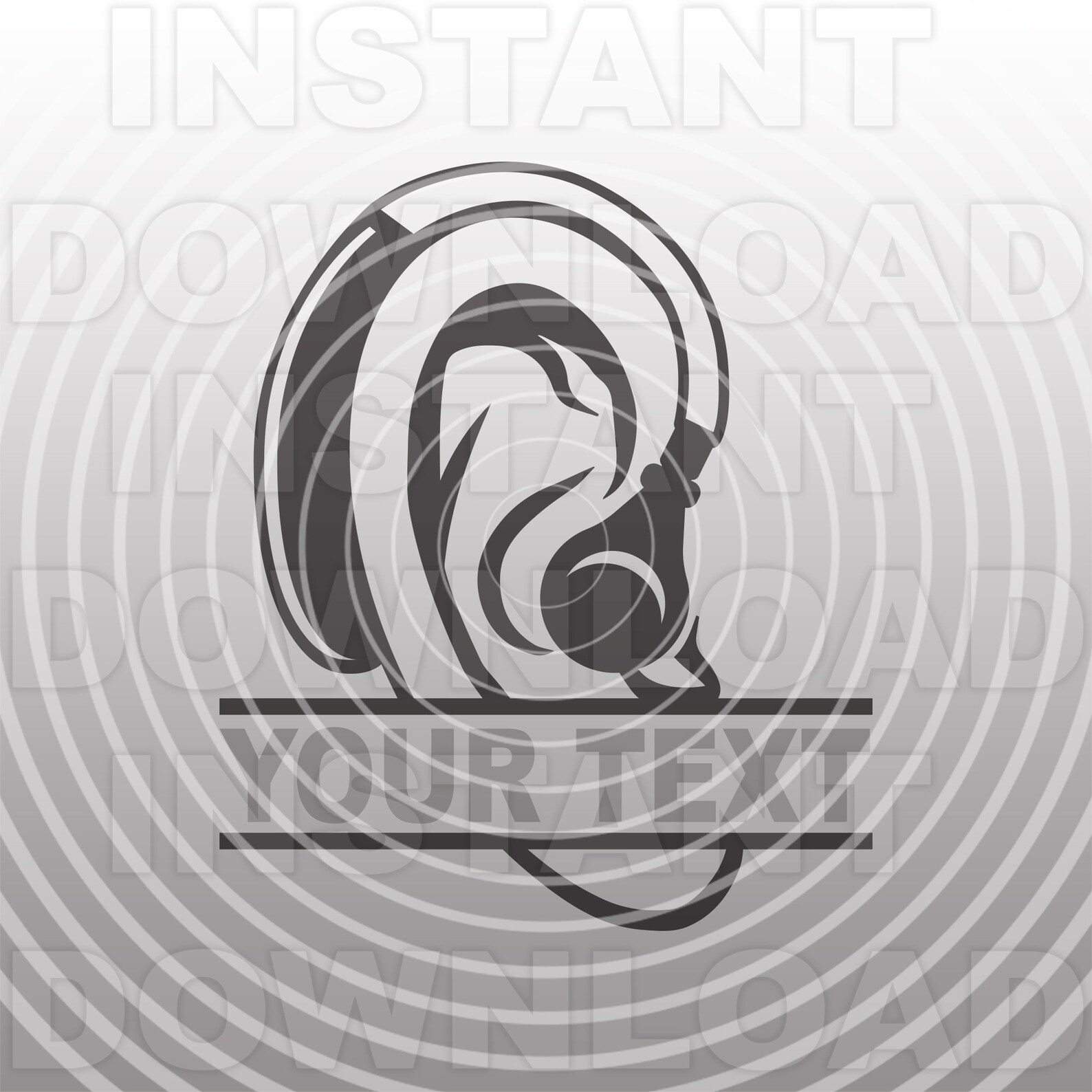 Audiologist Monogram SVG File SVG File,ear With Hearing Aid SVG -vector ...