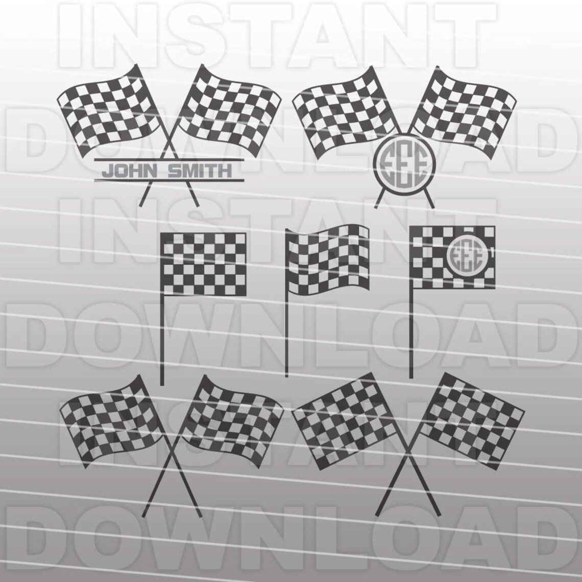 Checkered Flag SVG File Racing SVG File Vector Art - Etsy