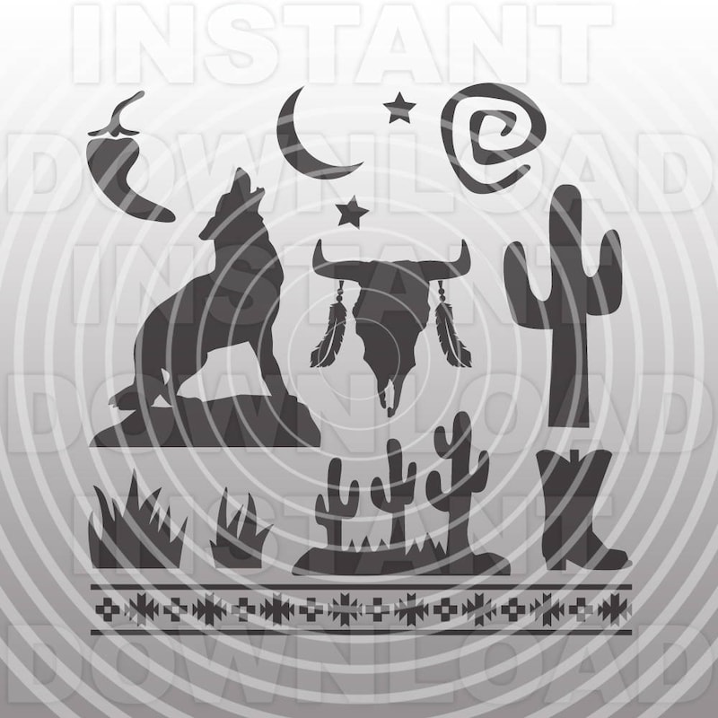 Southwest Stencil - Etsy