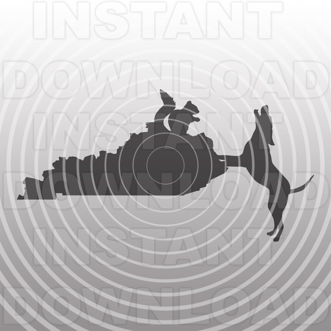 Squirrel Hunting SVG File,dog Treeing Squirrel Svg,hunting Dog Svg ...