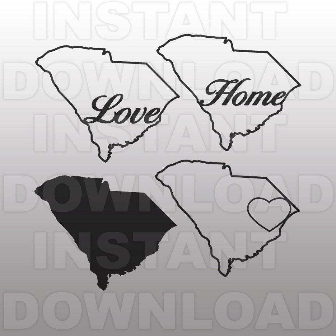 South Carolina Home SVG File - Vector Clip Art for Commercial ...