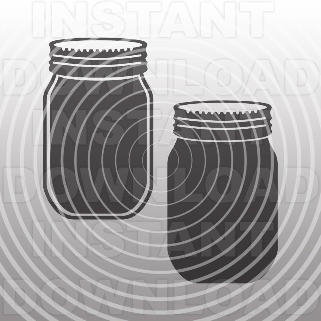 Mason Jar SVG File,jars SVG File,glass Jars Svg-vector Clip Art for ...