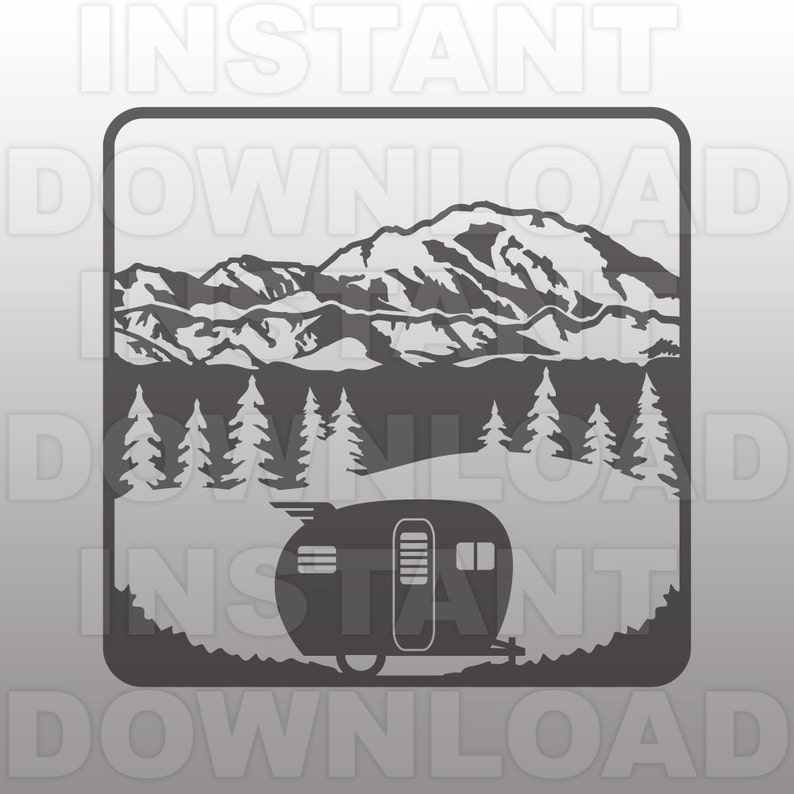 Retro Camper SVG Filecamping SVG Fileshasta Svg-cut - Etsy