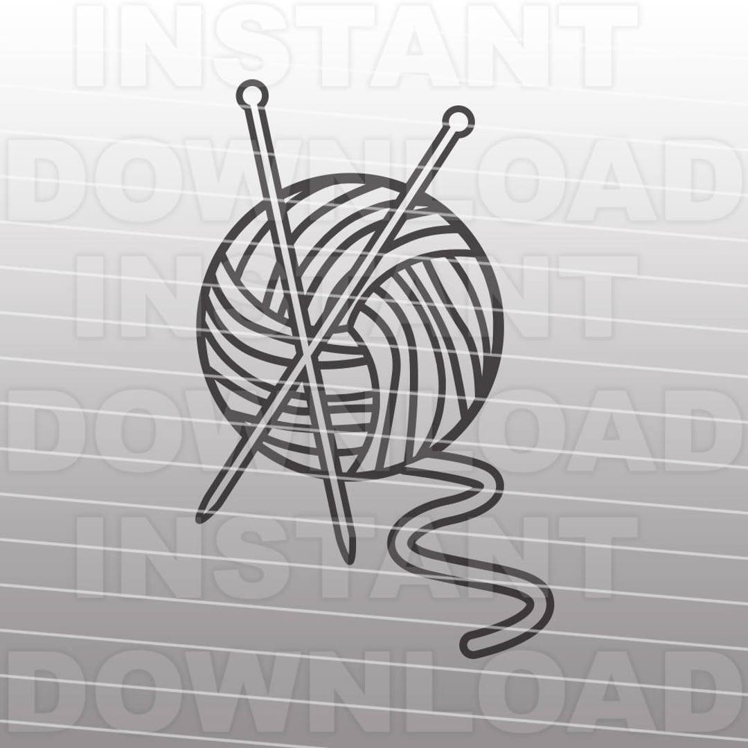 Knitter SVG File,knitting SVG File,crafter SVG File-vector Clip Art for ...