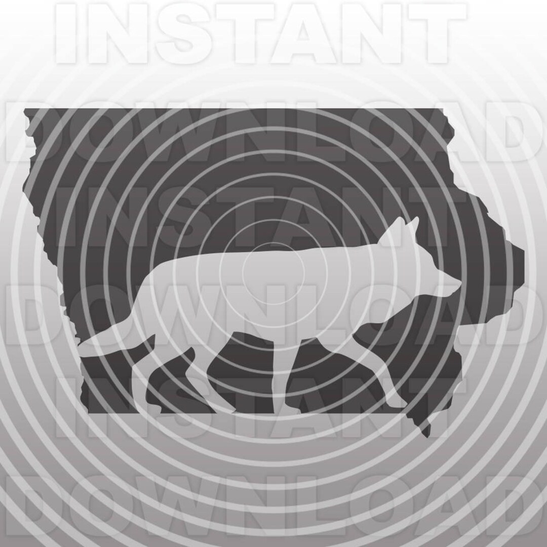 Coyote SVG File,coyote Hunting Svg,iowa Hunting Svg -vector Art for ...