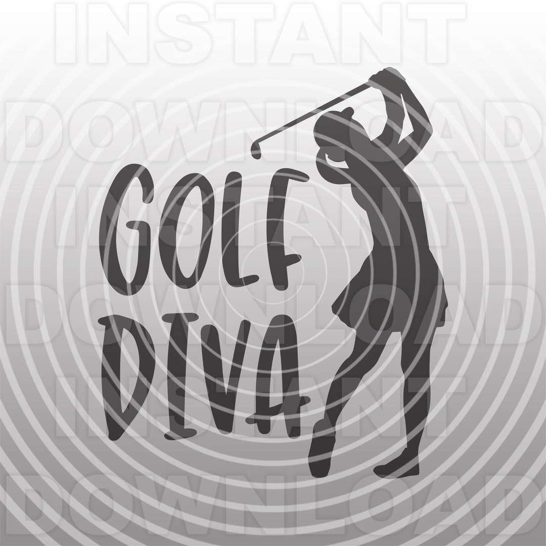 Golf Diva SVG File,woman Golfer Svg,female Golfer SVG -vector Art ...