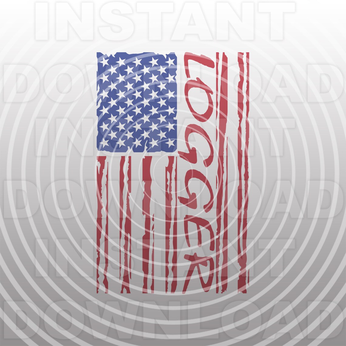 Logger Logging Distressed American USA Flag SVG File,tree Trimmer Svg ...