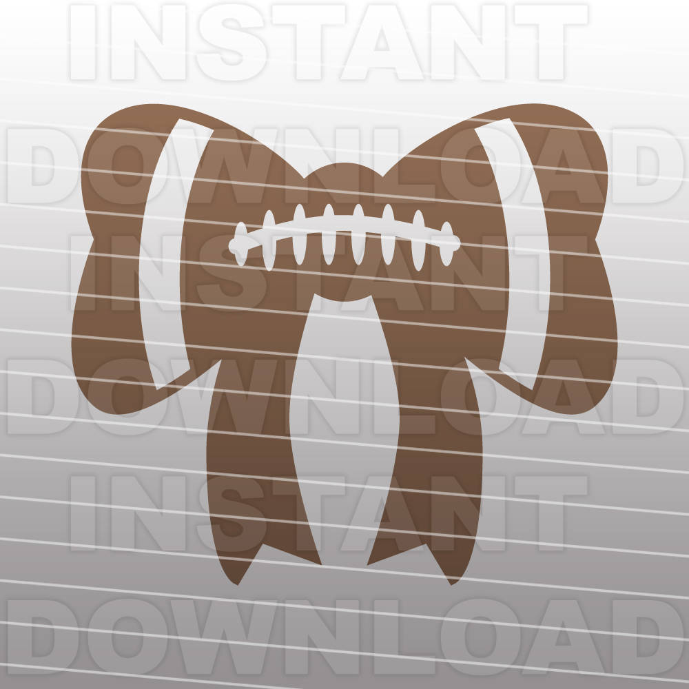 Football Bow SVG Filebow Shape Svgcutting Template-vector | Etsy
