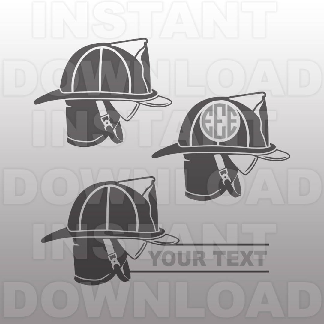 Firefighter Helmet SVG File,fireman Helmet SVG -vector Art for ...