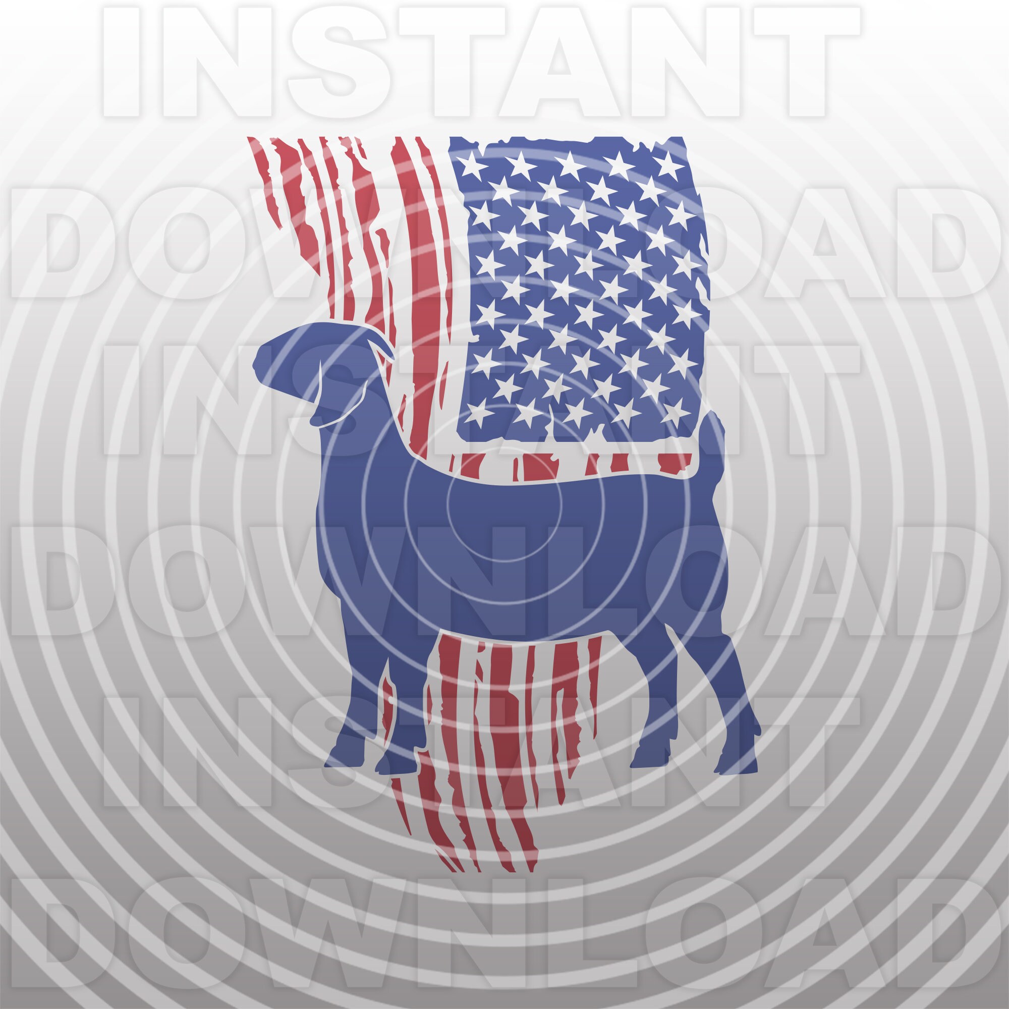 Boer Goat Distressed USA Flag svg FileLivestock svg4-H FFA | Etsy