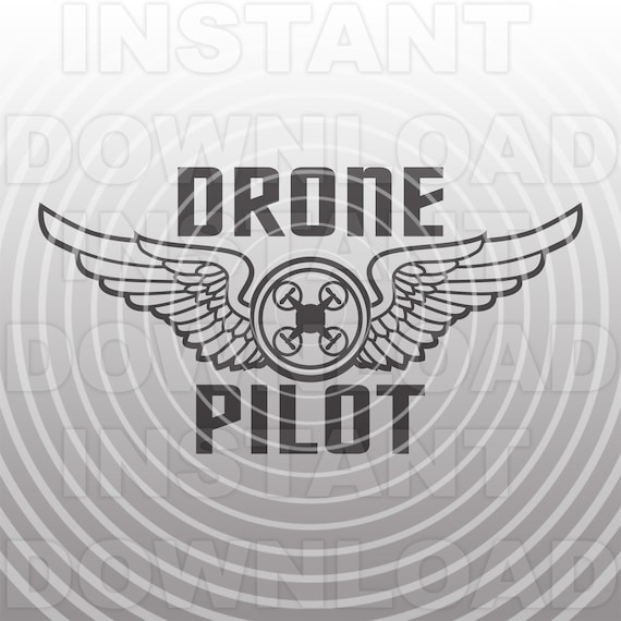 Drone Pilot SVG Filepilot Wings Svgquadcopter SVG vector | Etsy
